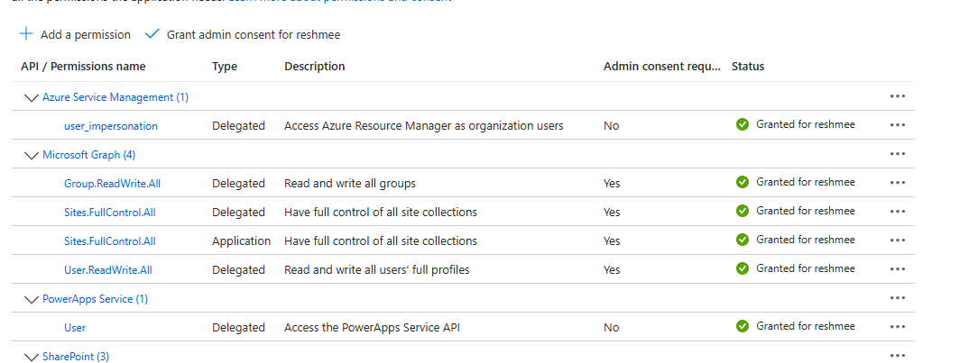 Add Power Apps Permission Errors in Entra ID to refer in PnP PowerShell ...